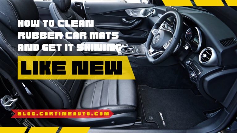 How to clean rubber car mats and get it shining like new - Car Time ...